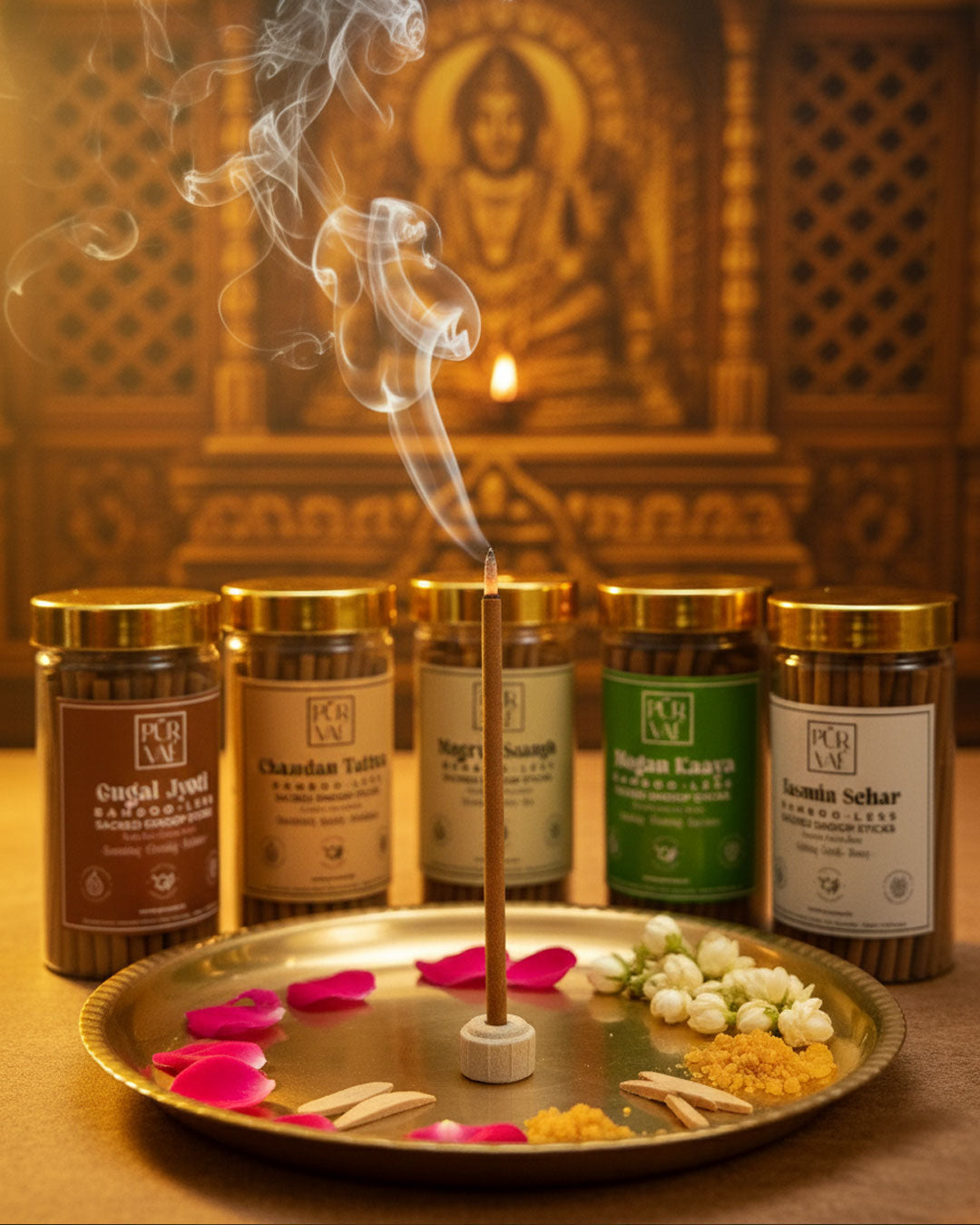 Purvae Sacred Dhoop Sticks (Bamboo-less) | Traditional Incense Sticks ...